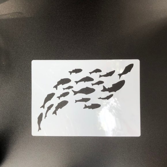 Other | Fish Plastic Mylar Stencil Painting | Poshmark